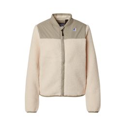 K-way Fleecejacke 'Bernardine 4.0 Orsetto' Damen Gr&ouml;&szlig;e L ecru / khaki