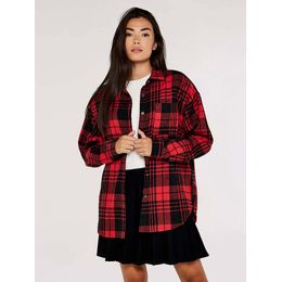 Apricot Hemd in Rot/ Schwarz - 60% | Größe S | Damen-blusen