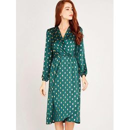 Apricot Kleid in Petrol/ Gold - 63% | Größe S | Damen-kleider