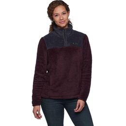 Black Diamond Fleecepullover "Roadie QZ" in Bordeaux - 62% | Größe L | Damenjacken