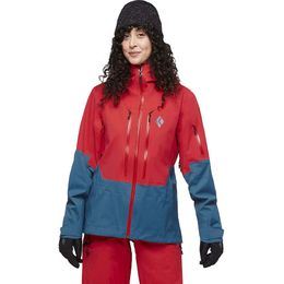 Black Diamond Hardshelljacke "Recon" in Rot/ Blau - 71% | Größe M | Damen-outdoorjacken