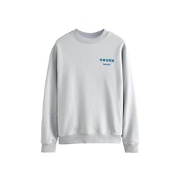 next Sweatshirt Herren Gr&ouml;&szlig;e 4XL cyanblau / grau / graphit / wei&szlig;