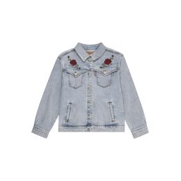 Levi's Kids Jacke M&auml;dchen Gr&ouml;&szlig;e 152 blue denim / hellgr&uuml;n / dunkelrot