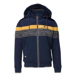 Koroshi Sweatjacke Herren Gr&ouml;&szlig;e L navy / gelb / grau
