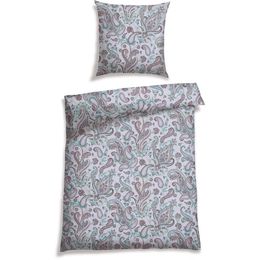 Schiesser Renforcé-Bettwäsche-Set in Violett/ Braun - 48% | Größe 155x220 cm | Bettwaesche-bettwaren