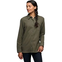 Black Diamond Flanellhemd "Projekt" in Khaki - 63% | Größe M | Damen-blusen