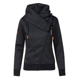 Koroshi Sweatjacke Damen Gr&ouml;&szlig;e L schwarz / wei&szlig;