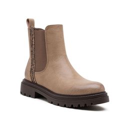 Foreverfolie Chelsea-Boots in Khaki - 38% | Größe 41 | Stiefeletten