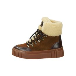 Gant Leder-Winterboots "Snowmont" in Hellbraun/ Creme - 52% | Größe 38 | Damen-stiefel
