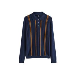 next Poloshirt Herren Gr&ouml;&szlig;e L navy / orange