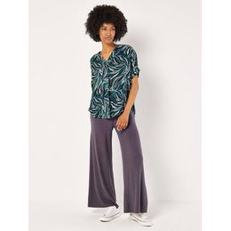 Apricot Bluse in Petrol/ Schwarz/ Weiß - 52% | Größe XXL | Damen-blusen