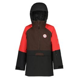 maloja Funktionsjacke "AlpettaU." in Schwarz/ Rot/ Braun - 68% | Gr&ouml;&szlig;e 140/146 | Kinderjacken