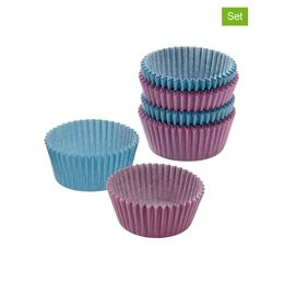 Zenker 2er-Set: Papier-Muffinförmchen in Blau/ Lila - 2x 100 Stück - 10% | Kuechenhelfer