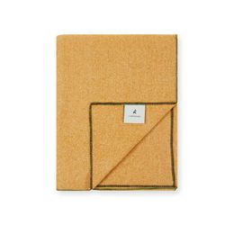Lanerossi Plaid in Ocker - 43% | Größe 210x250 cm | Decken