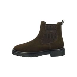 Gant Leder-Chelsea-Boots "Boggar" in Braun - 59% | Größe 43 | Herrenstiefel