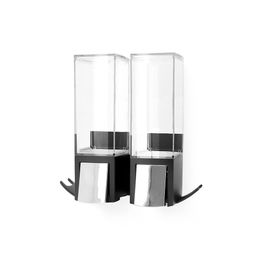 Compactor Wand-Seifenspender "Clever" in Schwarz/ Silber - (B)20 x (H)20,5 x (T)8 cm - 39% | Badezimmer-accessoires
