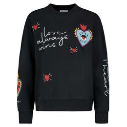 Sublevel Sweatshirt in Schwarz - 60% | Gr&ouml;&szlig;e XS | Damen-sweatshirts-jacken