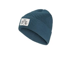 Jack Wolfskin Beanie "Badge" in Blau - 10% | Damen-muetzen-caps