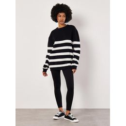 Apricot Pullover in Schwarz/ Weiß - 58% | Größe S | Damen-pullover-cardigans