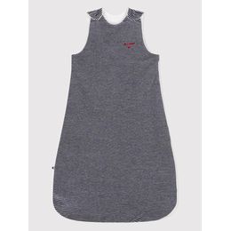 Petit Bateau Babyschlafsack in Dunkelblau/ Wei&szlig; - 53% | Gr&ouml;&szlig;e 80-92 |