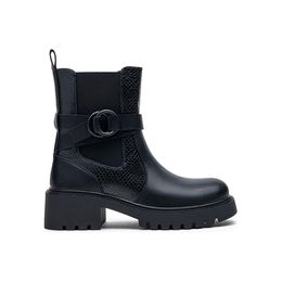 Foreverfolie Ankle-Boots in Schwarz - 57% | Gr&ouml;&szlig;e 41 | Stiefeletten