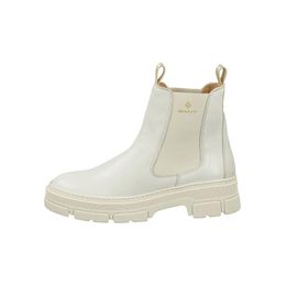 Gant Leder-Chelsea-Boots "Monthike" in Creme - 59% | Größe 38 | Stiefeletten