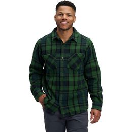 Black Diamond Flanellhemd "Projekt" in Grün - 62% | Größe L | Herren-plussize