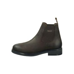 Gant Leder-Chelsea-Boots in Braun - 59% | Größe 41 | Herrenstiefel