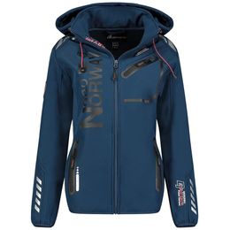 Geographical Norway Softshelljacke "Reine" in Dunkelblau - 63% | Größe XL | Damen-outdoorjacken