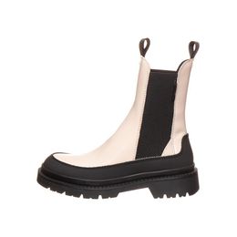 Gant Footwear Leder-Chelsea-Boots in Schwarz/ Beige - 59% | Größe 40 | Stiefeletten