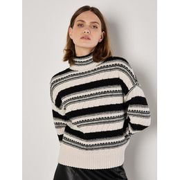 Apricot Pullover in Weiß/ Schwarz - 51% | Größe L | Damen-pullover-cardigans