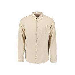 NO EXCESS Cordhemd - Regular fit - in Beige - 68% | Gr&ouml;&szlig;e L | Herren-plussize