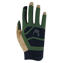 Roeckl Sports Fahrradhandschuhe "Murnau" in Gr&uuml;n/ Beige - 36% | Gr&ouml;&szlig;e 10,5 | Damenhandschuhe