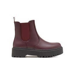 C'M Chelsea-Boots in Bordeaux - 50% | Größe 38 | Stiefeletten