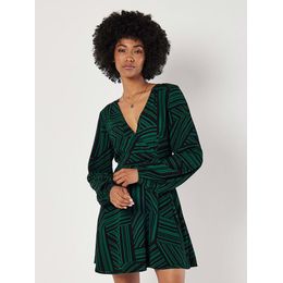 Apricot Kleid in Grün/ Schwarz - 68% | Größe XS | Damen-kleider