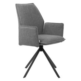 Homla Stuhl "Lugro" in Grau - (B)60 x (H)82 x (T)56 cm - 14% | Sitzmoebel