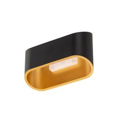 Wofi FIA Wandleuchte LED Schwarz, 1-flammig