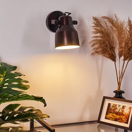 hofstein Presa Wandleuchte Schwarz, 1-flammig