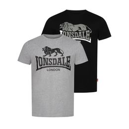 Lonsdale T-Shirt 'Loscoe' Herren Gr&ouml;&szlig;e XXL grau / schwarz