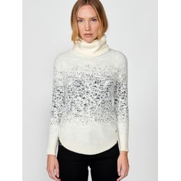 Koroshi Pullover Damen Gr&ouml;&szlig;e M grau / offwhite
