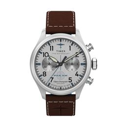 Timex Analoguhr 'Timex x Pan Am Waterbury Ace Chronograph' Herren Gr&ouml;&szlig;e One Size braun