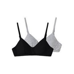 lmtd LIMITED BY NAME IT LMTD Bralette Mädchen Größe 134/140 grau / schwarz