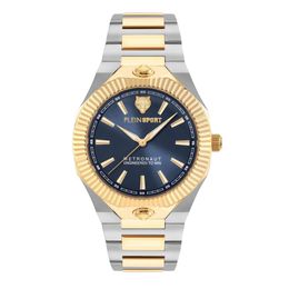 Plein Sport Analog Watch 'METRONAUT 42 MM' male Gold size One Size