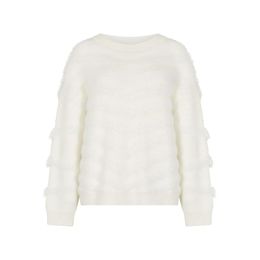 Apricot Fluffy Stripe Jumper ' ' Damen Gr&ouml;&szlig;e XS wei&szlig;