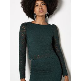 Apricot Floral Leaf Lace Top ' ' Damen Gr&ouml;&szlig;e XL gr&uuml;n