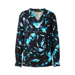 comma, COMMA Bluse Damen Größe XXL blau / schwarz