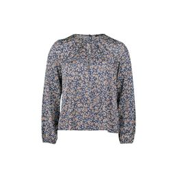 Zero Satinbluse mit Paisleyprint Damen Größe M dunkelblau
