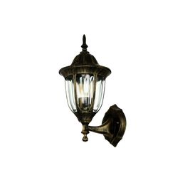 Licht-Erlebnisse Außen Wandlampe (B)16.5 x (H)35 cm in Gold Antik | Gr.: onesize