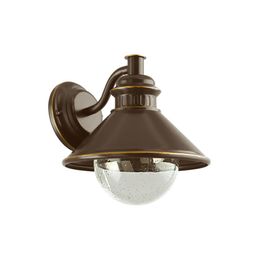 Licht-Erlebnisse Außen Wandlampe (B)26.5 x (H)25.5 cm in Braun | Gr.: onesize