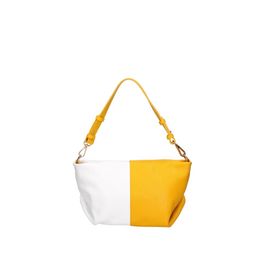 ROBERTA ROSSI Schultertasche in YELLOW AND WHITE | Gr.: onesize